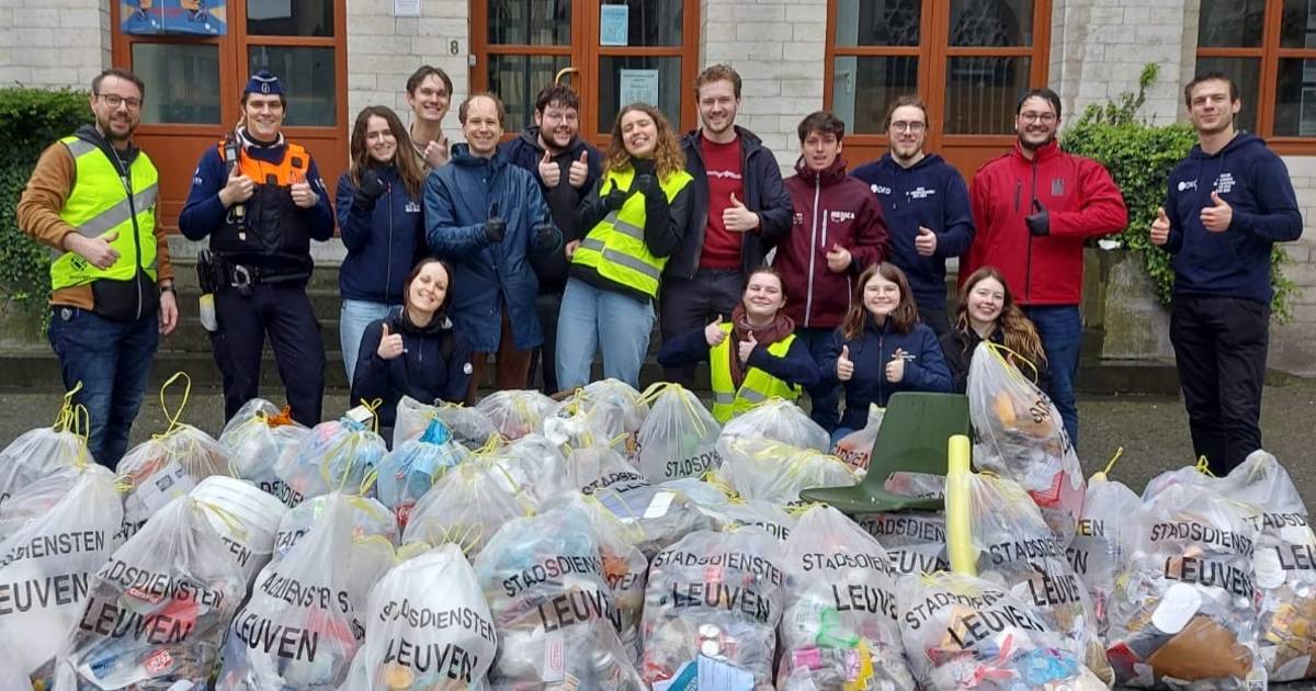 Studenten verzamelen 217 kilogram zwerfvuil tijdens grootschalige ...