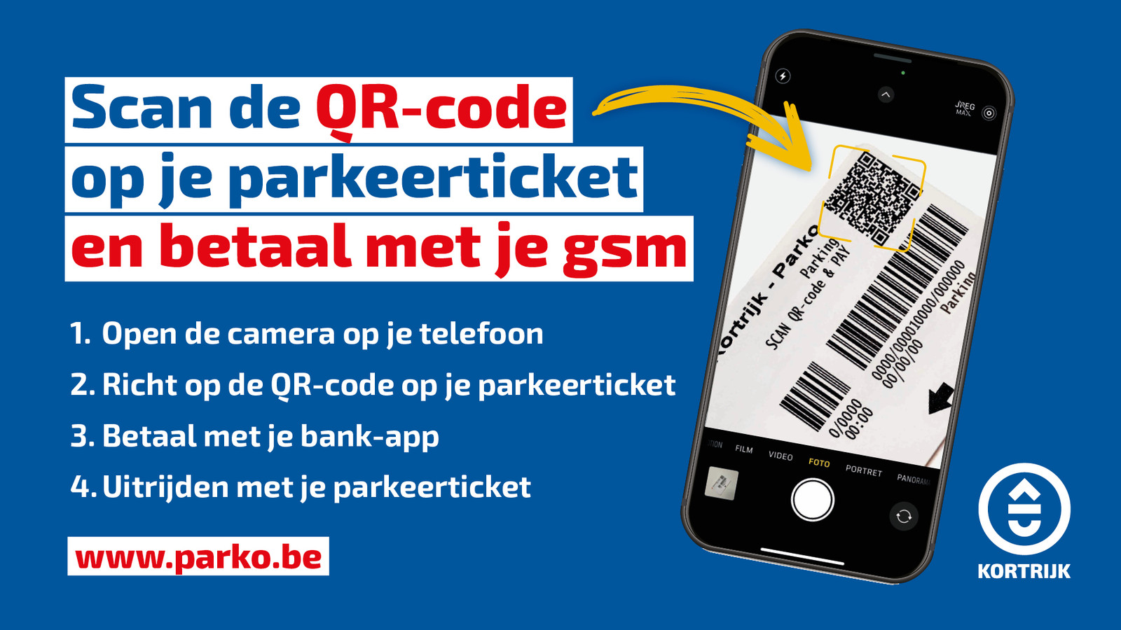 Nieuw in Parking K in Kortrijk: betaal mobiel via QR code | Foto | hln.be