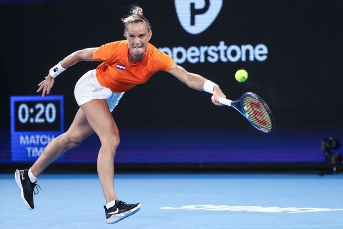 Arantxa Rus legt het af tegen Elise Mertens in kwartfinales Hobart ...