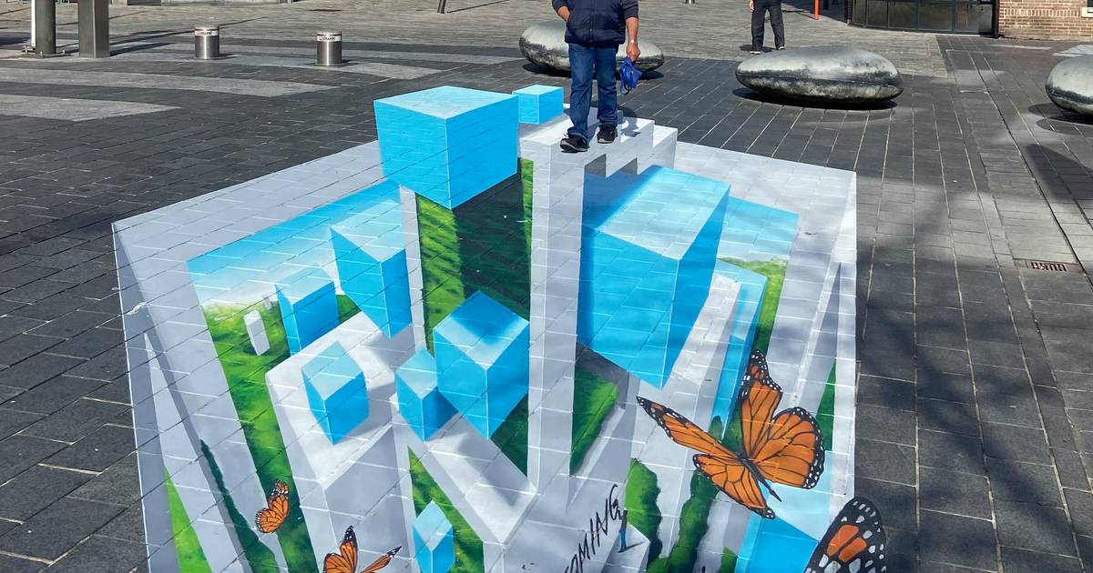 3D-kunst kleurt Hasseltse Molenpoortplein | Hasselt | hln.be