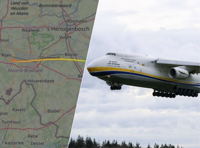 Grootste vrachtvliegtuig vertrekt voor tweede keer vanaf vliegbasis ...