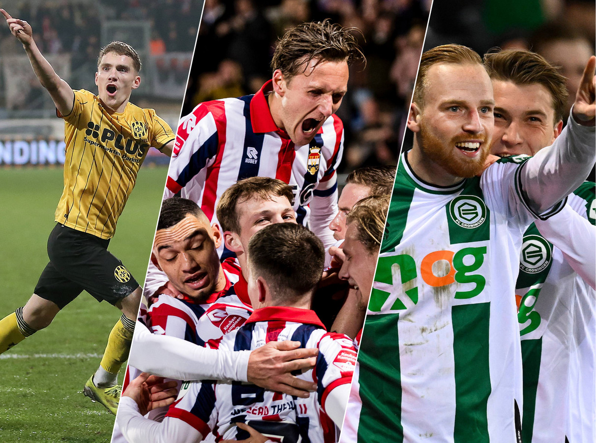 Titelstrijd lijkt beslist, maar zes andere kanshebbers azen op promotie ... Titelstrijd lijkt beslist, maar zes andere kanshebbers azen op promotie ...