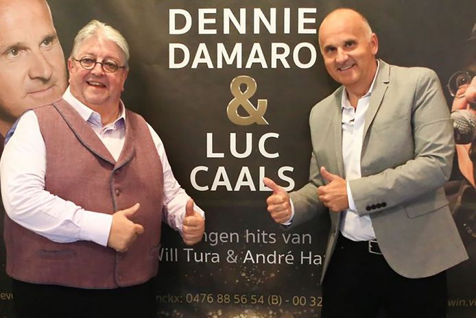 Luc Caals en Dennie Damaro gaan samen op tournee en brengen hun eigen ...