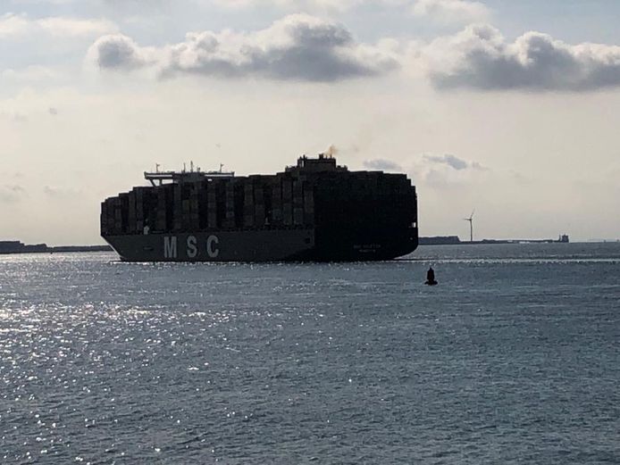 Recordbrekend containerschip MSC Diletta trekt veel bekijks in Zeeland ...