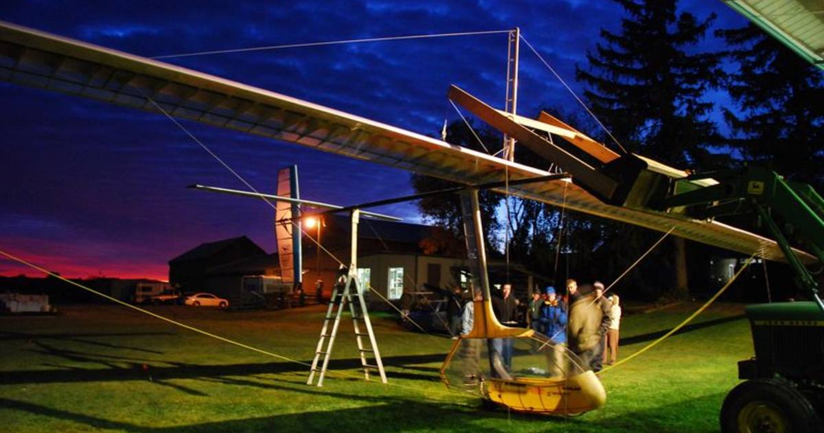 Un avion à pédales vole en battant des ailes | Insolite | 7sur7.be