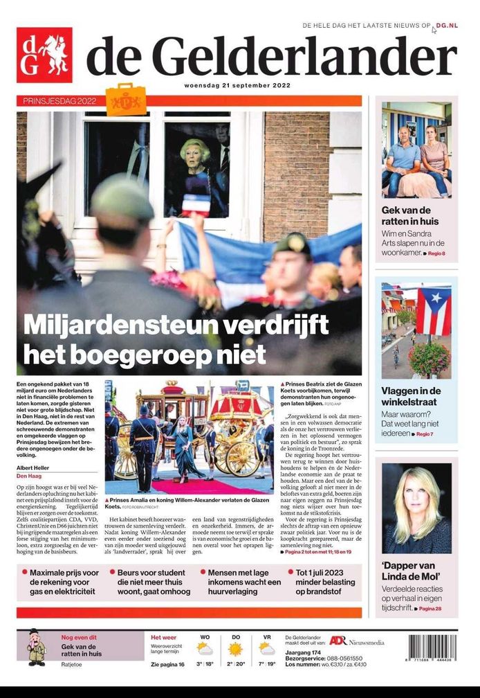 Technische storing: verkeerde editie van De Gelderlander bezorgd ...