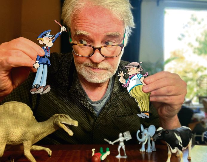 Kees de Boer tekent populaire serie ‘Agent en Boef’: ‘Ik was gewoon niet zo goed in voetballen ...