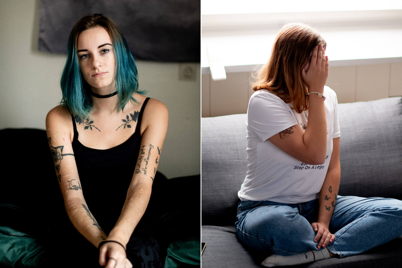 Actrice Lynn Van Royen deed aan zelfverminking, Sarah en Ayla ook. Ze ...