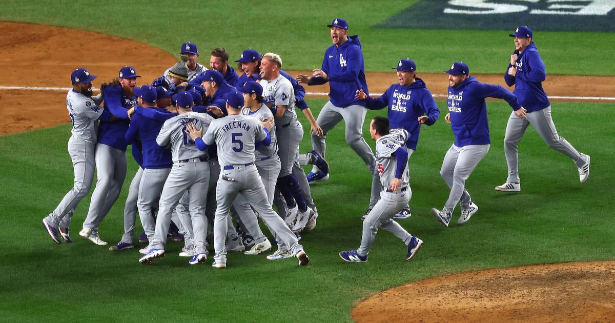 Baseballers van LA Dodgers vieren achtste landstitel na winst tegen New ...