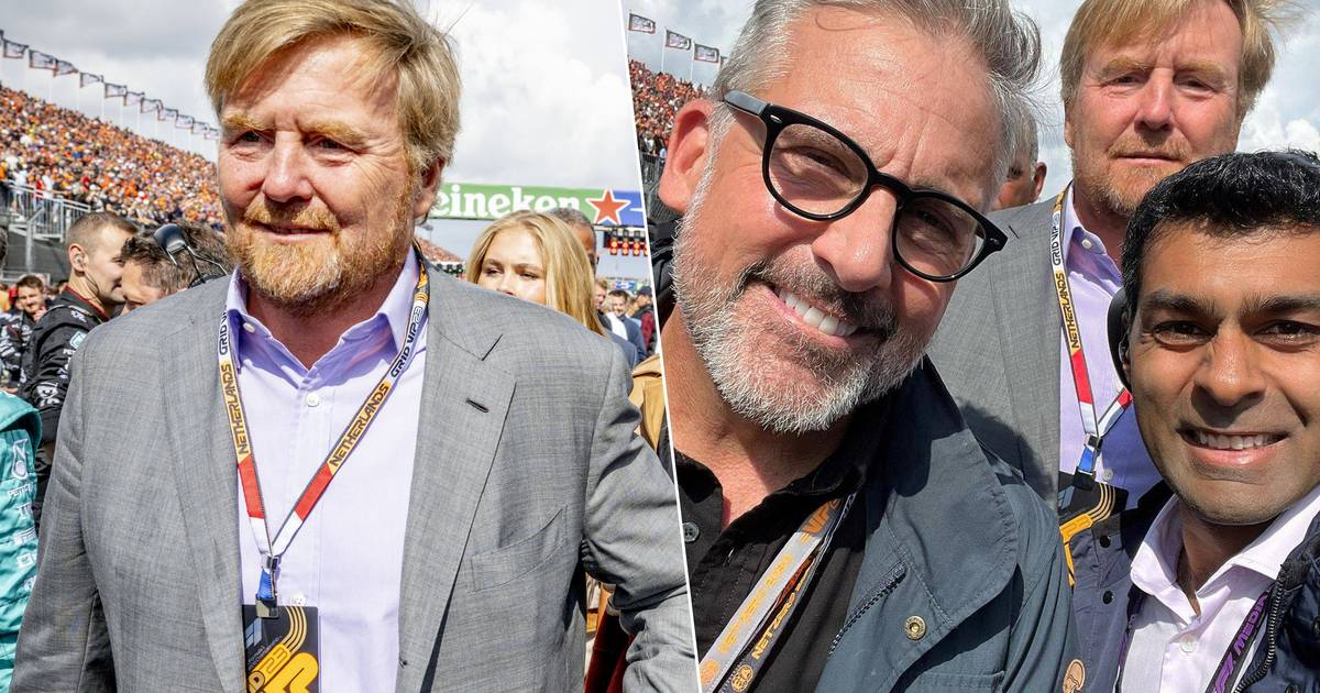 Koning Willem-Alexander fotobomt ‘The Office’-acteur Steve Carell ...