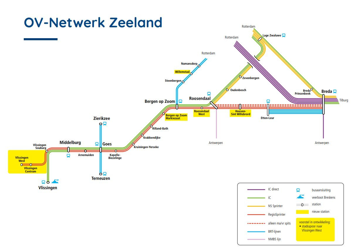 Plan: snellere intercity naar Randstad, sprinter naar Breda én ...