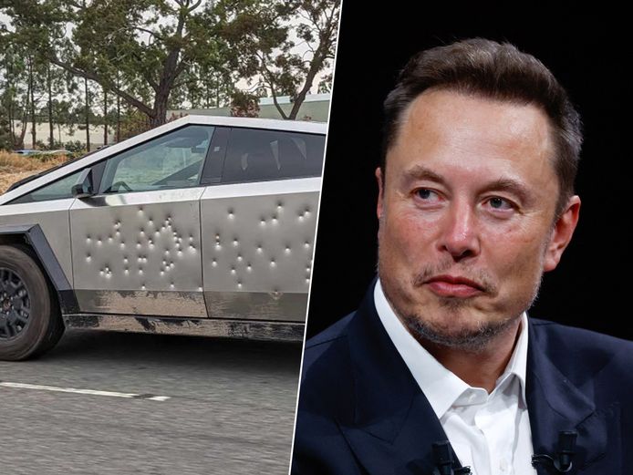 Elon Musk schiet machinegeweer leeg op Cybertruck om te bewijzen dat ...