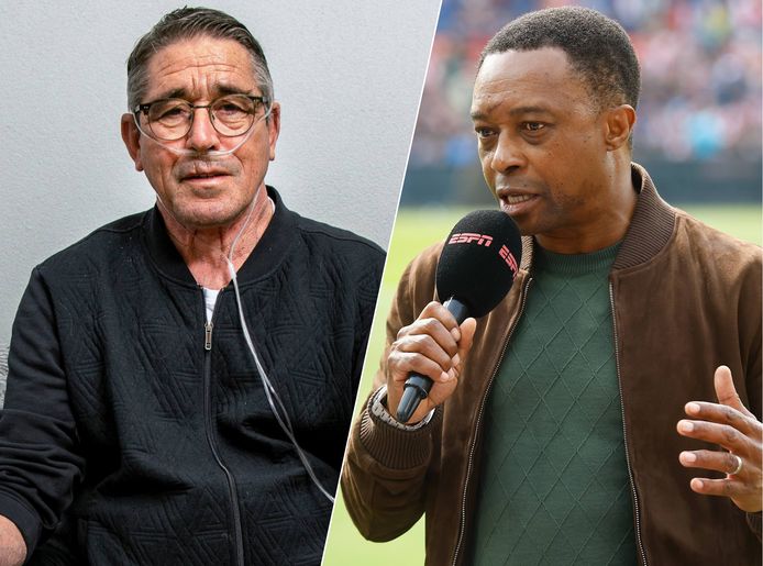 Frans Janssen (NEC) of Regi Blinker (Feyenoord) reikt zondag KNVB-beker ...