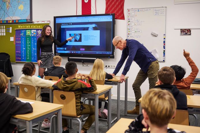 Vindingrijk idee, twee leraren voor één grotere klas: ‘Dit concept biedt alleen maar voordelen ...