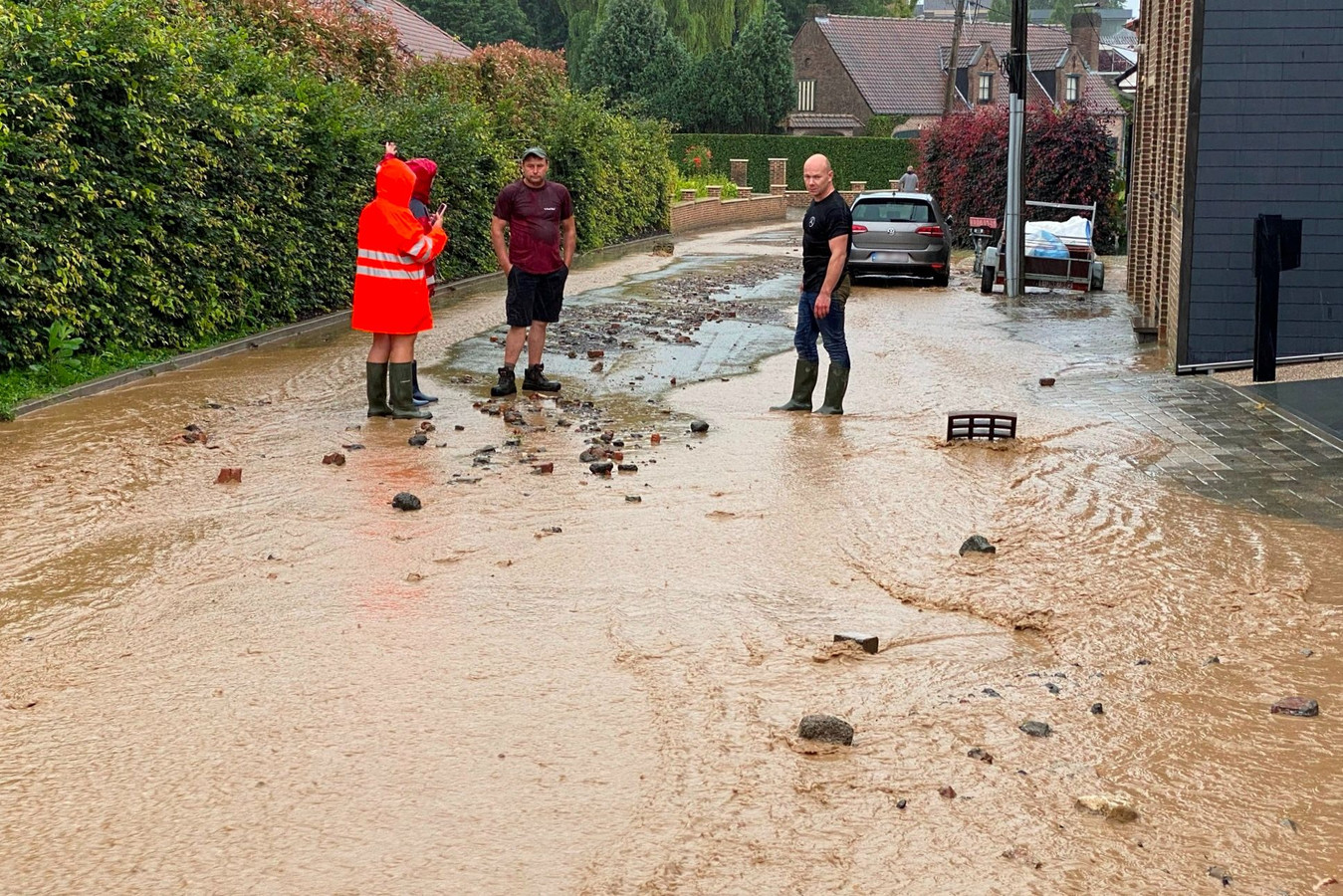 Opnieuw zware wateroverlast in regio: “Derde keer in evenveel weken ...