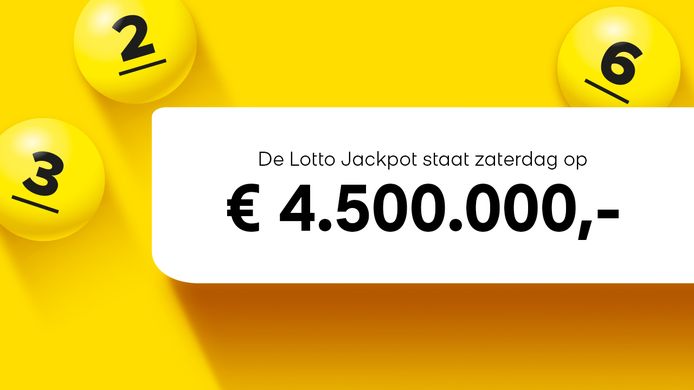Speel nu bij Lotto mee voor 2 euro en maak deze week kans op 4.5 ...