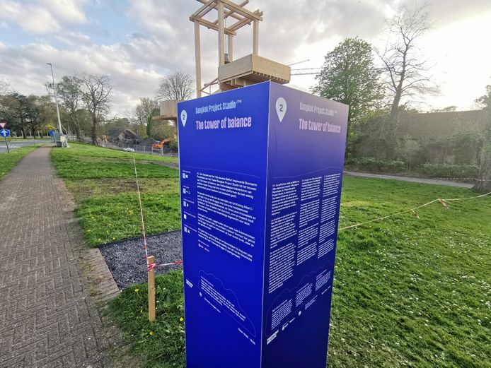 Infozuilen bij installaties van Triënnale Brugge zijn geplaatst ...