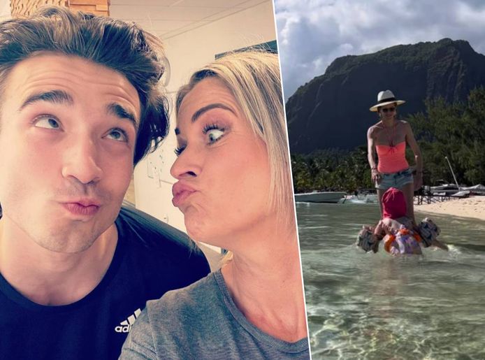 BV 24/7. Karen Damen en Aaron Blommaert hebben fun op de set en Astrid ...