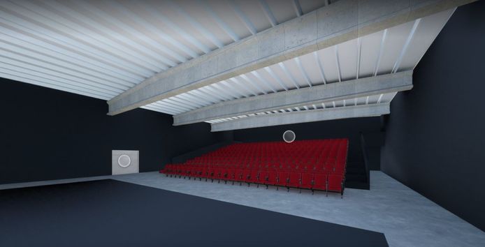Zo zien de toekomstige theaterzaal en polyvalente zaal eruit | Anzegem | hln.be
