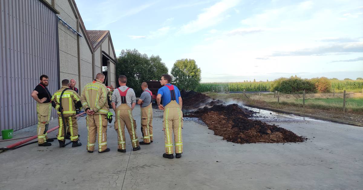 Brandweer tijdlang in de weer met brand door broei | Vleteren | hln.be