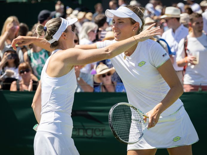 Elise Mertens passe au troisième tour du double de Wimbledon sans terminer son match | Tennis ...