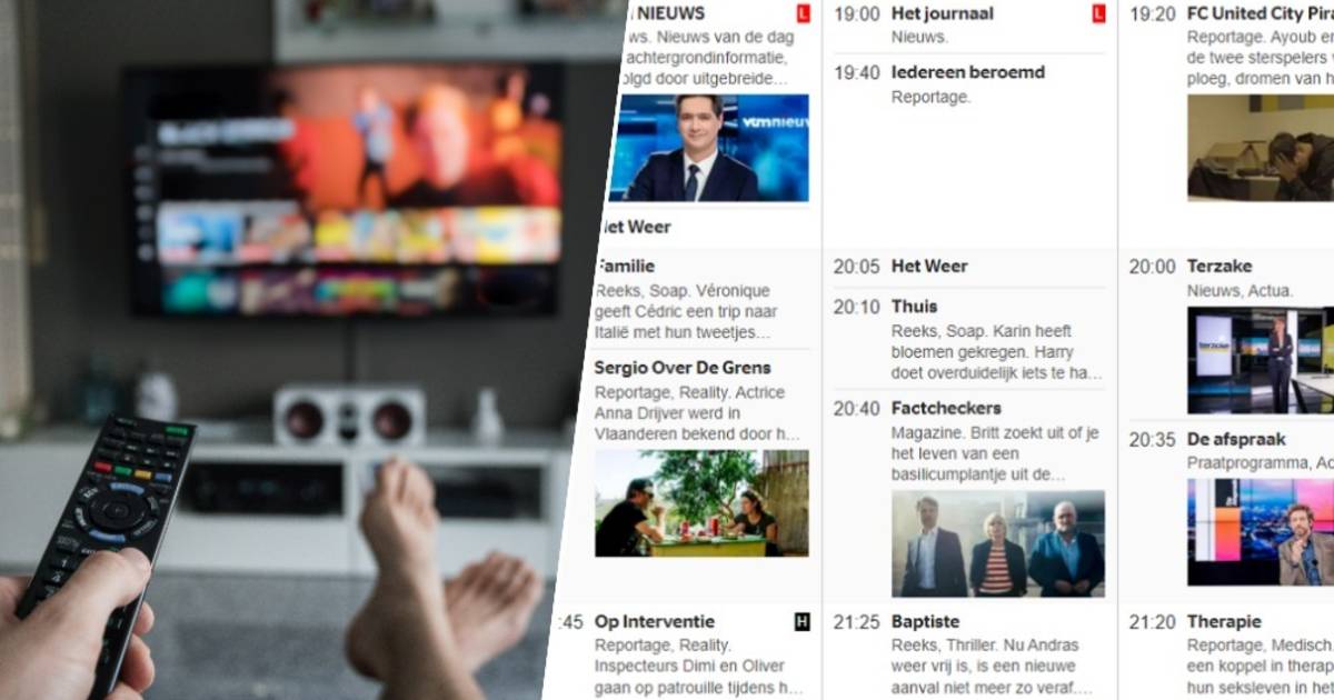 Vanaf nu mis je niets meer op tv dankzij onze handige tv-gids ...