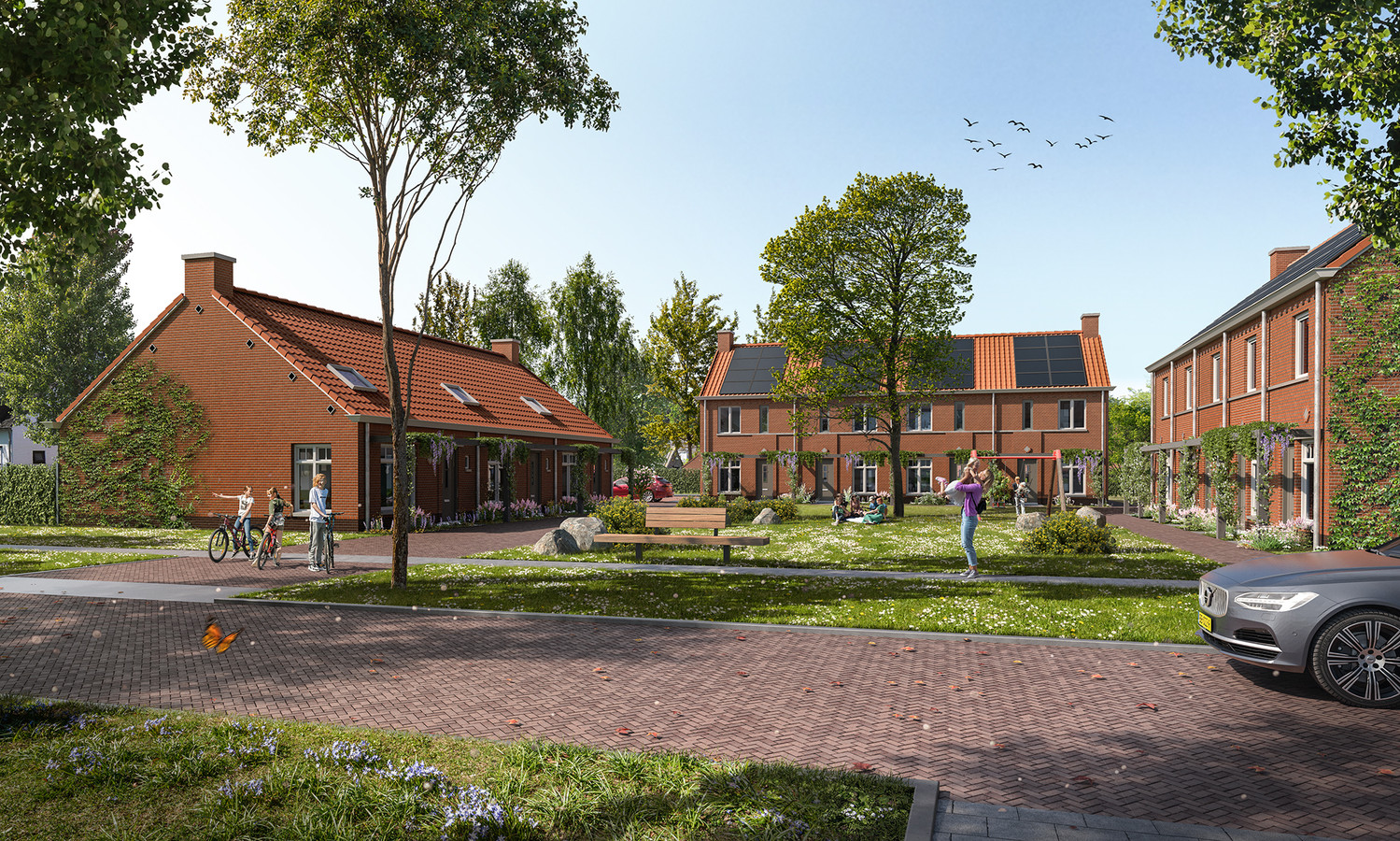 Zo moet Hart van Halsteren (80 woningen) er straks uit komen te zien ...