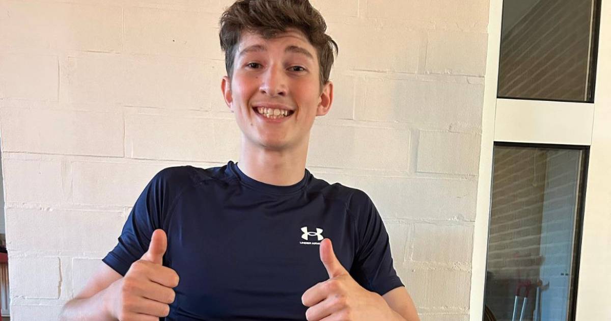 Jasper (18) belandt in rolstoel, maar geeft sportdroom niet op: “De ...