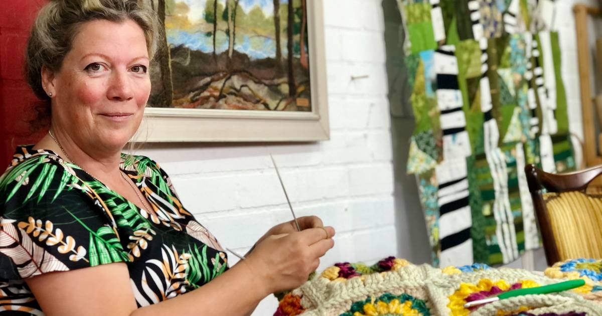 ‘We aten met de naaimachine op tafel’: het werk van Liesbeth is te zien ...