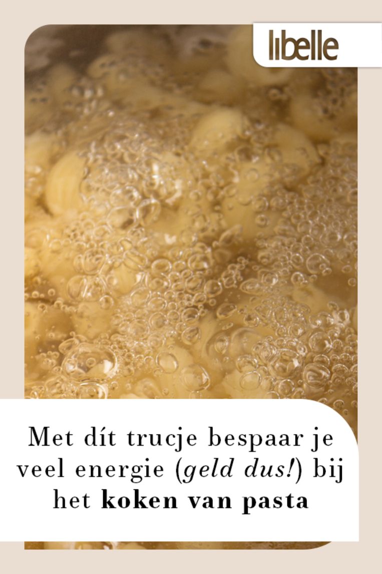 Met dít trucje bespaar je veel energie (geld dus!) bij het koken van pasta
