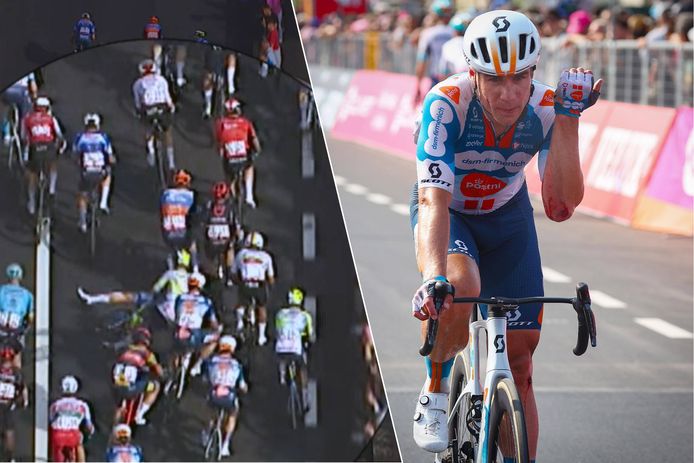 “Ik ging meedoen met het spelletje”: Fabio Jakobsen valt zwaar, nadat hij weggeslingerd wordt ...