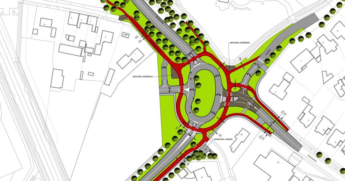 Plan ovale rotonde op Geldropseweg in Heeze kan prullenbak in; ‘Mensen willen geen aangepaste ...
