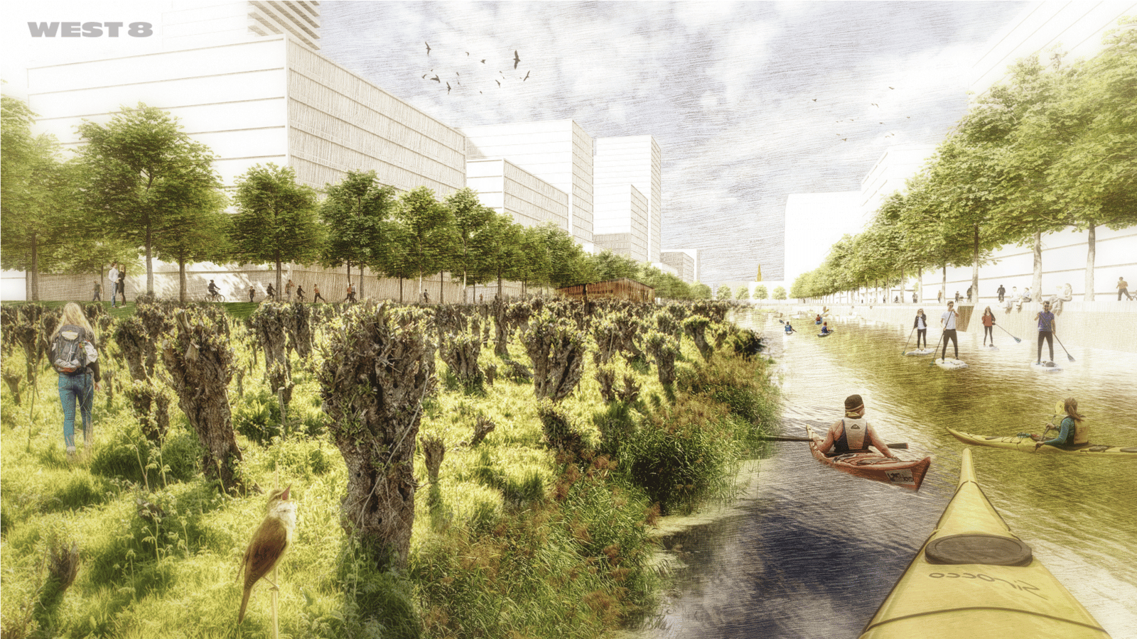 Water krijgt alle ruimte in nieuwe wijk ’t Zoet in Breda, en dat is ...