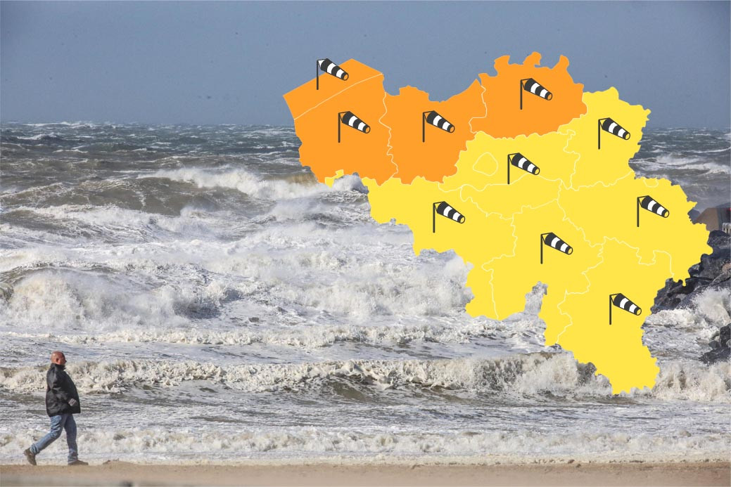 OVERZICHT. Wanneer komt de storm aan in jouw buurt? Hoe hard gaat het ...