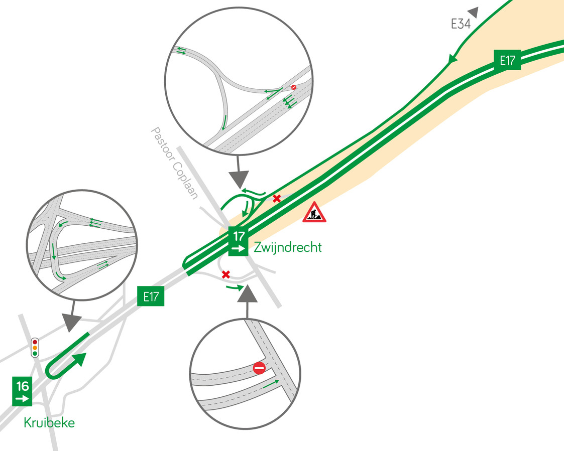 E17 dit weekend ‘s nachts afgesloten voor plaatsing van tijdelijke brug ... E17 dit weekend ‘s nachts afgesloten voor plaatsing van tijdelijke brug ...