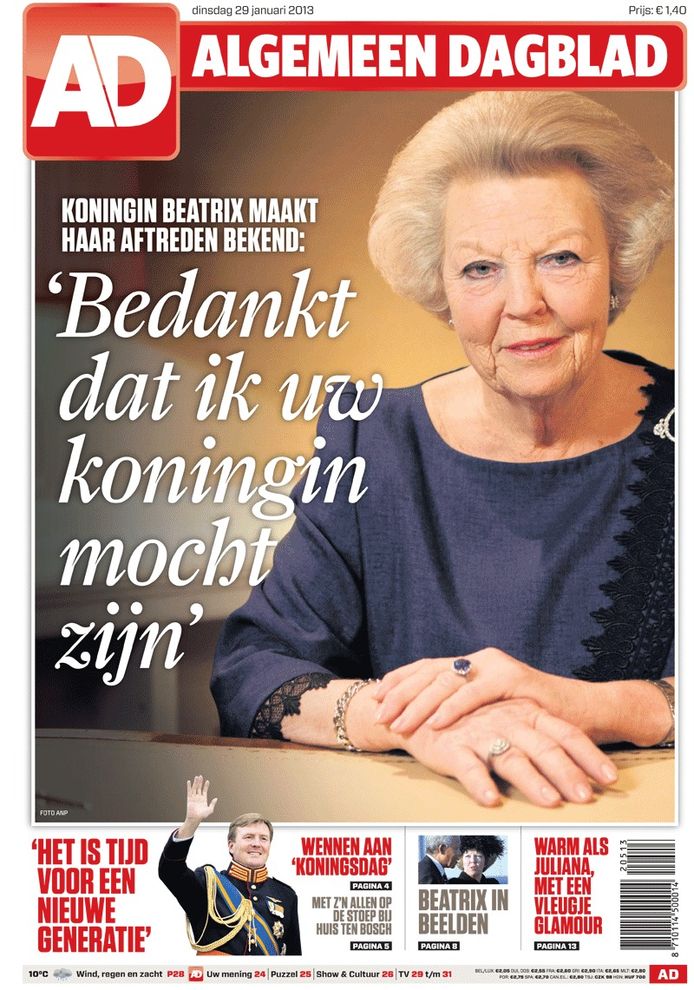 En hoe zien alle voorpagina's eruit? | Binnenland | AD.nl