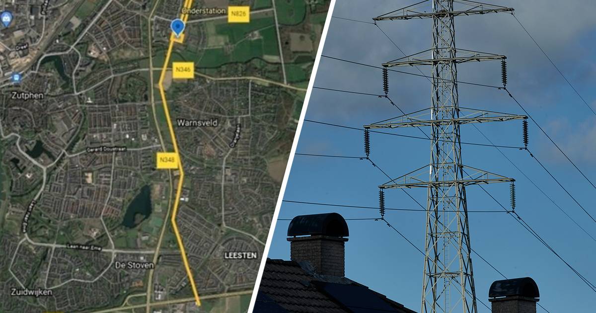 Hoogspanningskabel tussen Zutphen en Warnsveld ondergronds: toch nog 18 ...