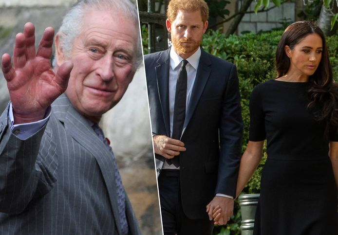 Charles schopt Harry en Meghan uit Britse woning, en daar plukt Andrew ...
