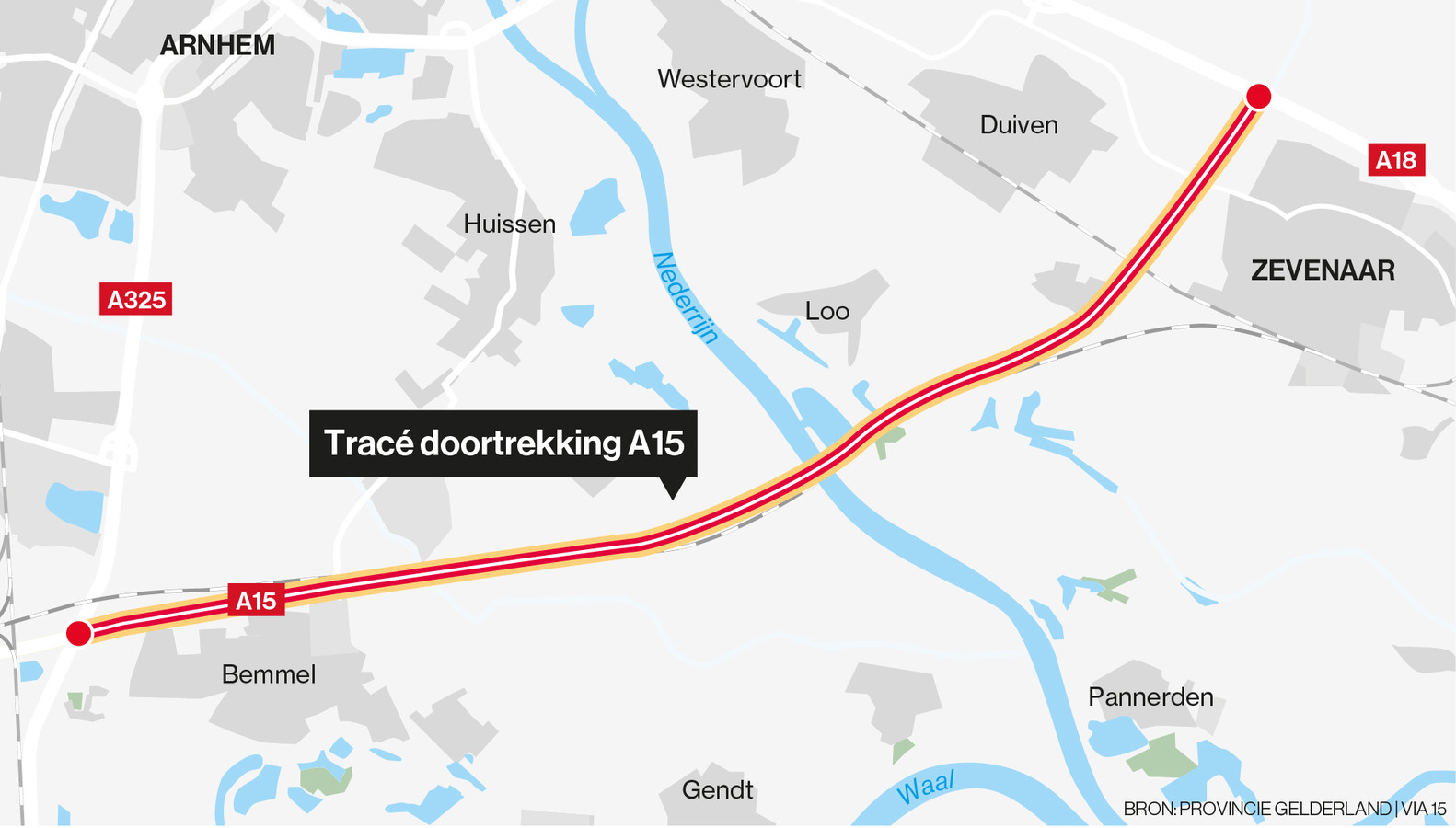 Megaklus voor Dura Vermeer: bouwbedrijf mag A15 Bemmel-Zevenaar ...