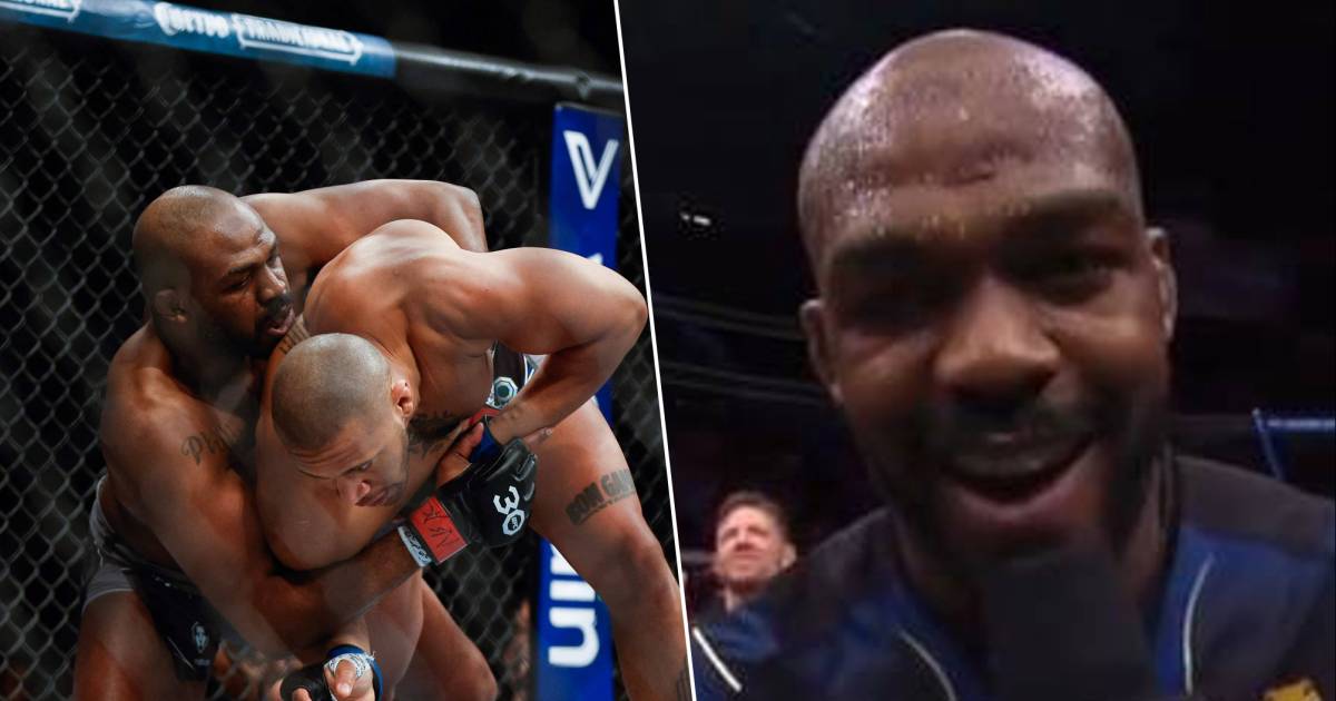 Wát een rentree: MMA-legende Jon Jones vernedert Gane na 124 tellen in ...