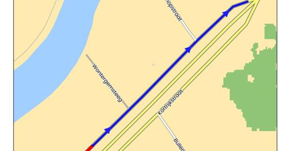 Ventweg Kortrijkstraat gedeeltelijk afgesloten | Deinze | hln.be