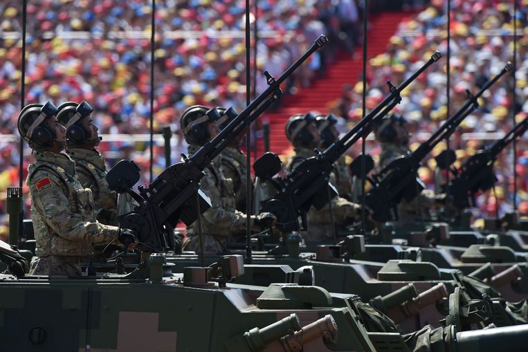 China herdenkt einde WO2 met militair machtsvertoon op Plein van de ...