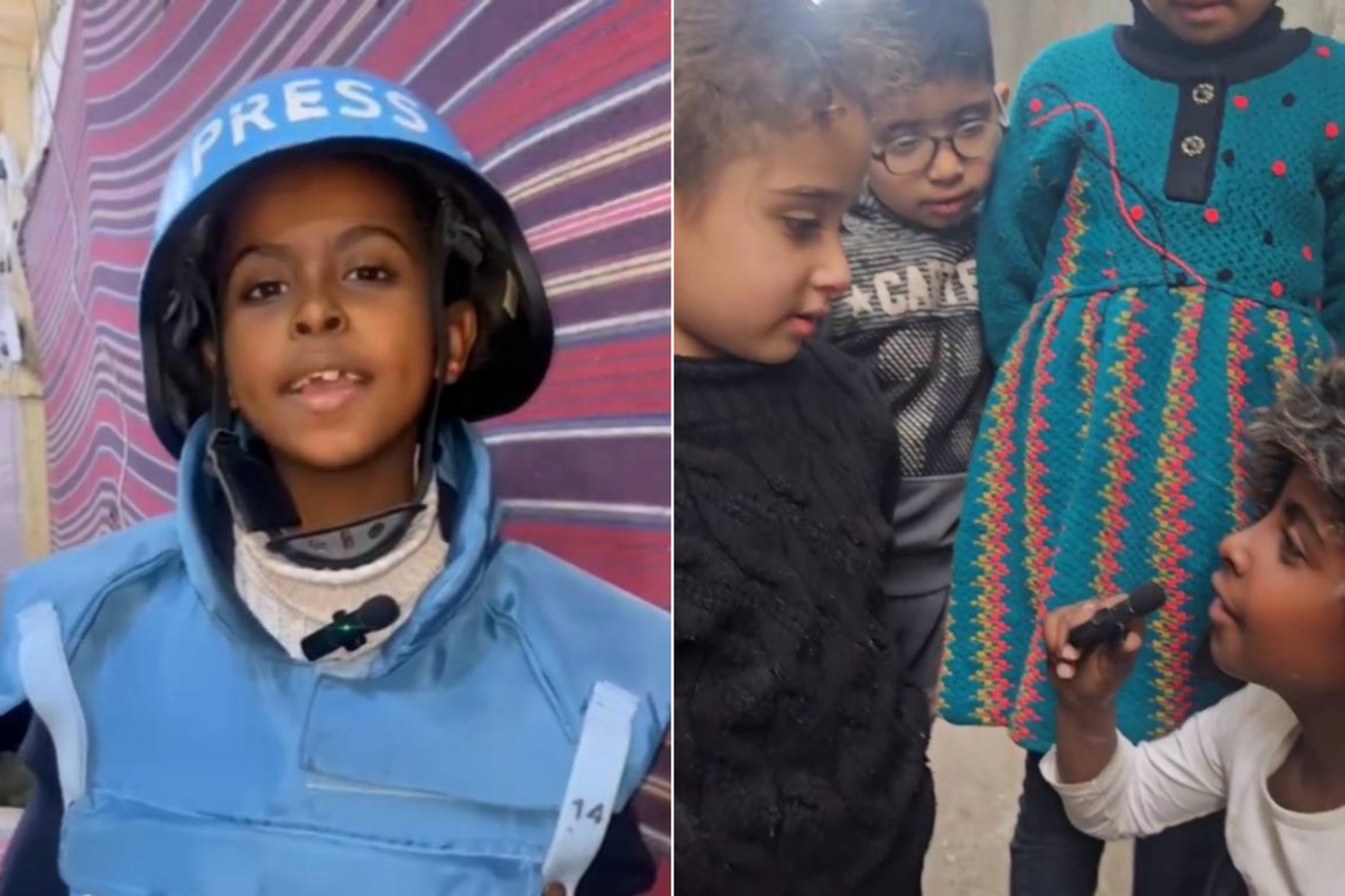 KIJK. Is Lama Jamous de jongste oorlogsjournalist van Gaza? Negenjarige ...