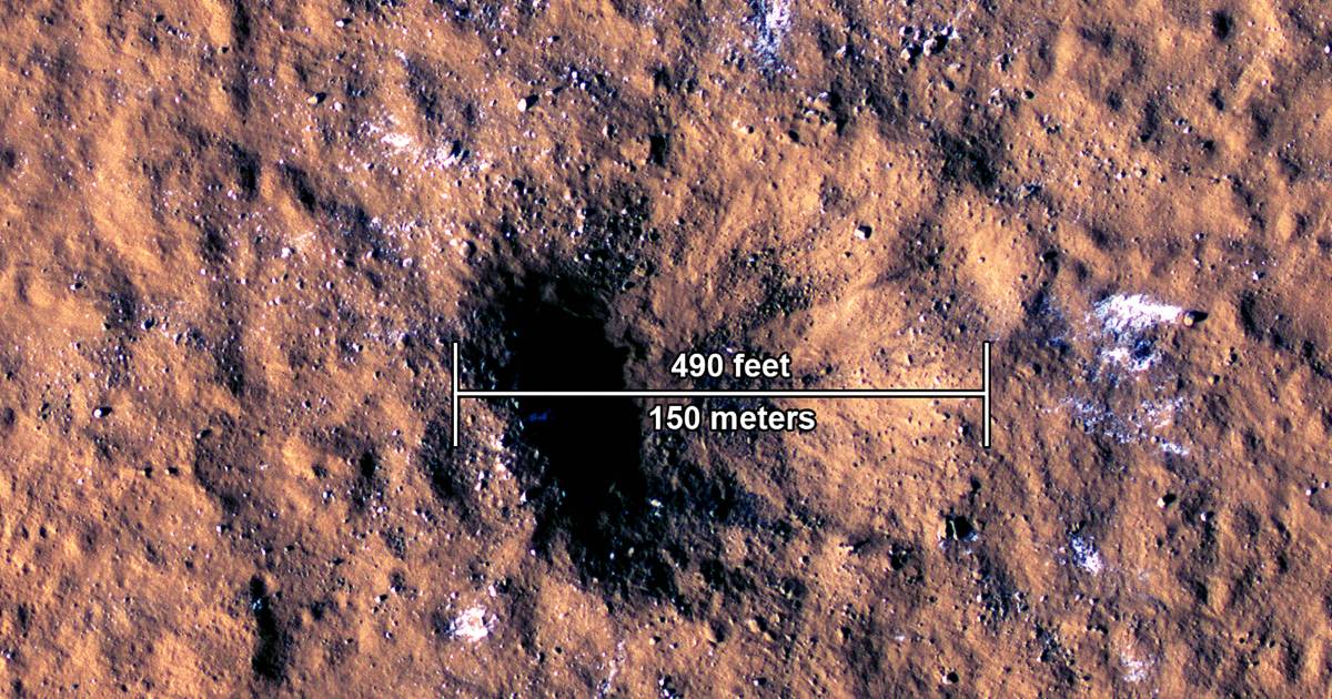 “Le plus gros impact de météorite au sol” écouté en direct sur Mars ...