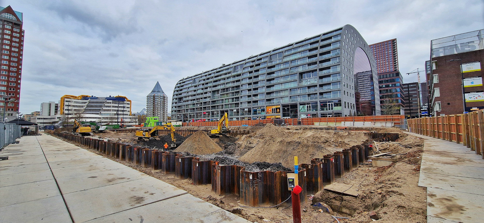 Op de plek waar ‘de wieg van Rotterdam’ stond, hebben gravers direct ...