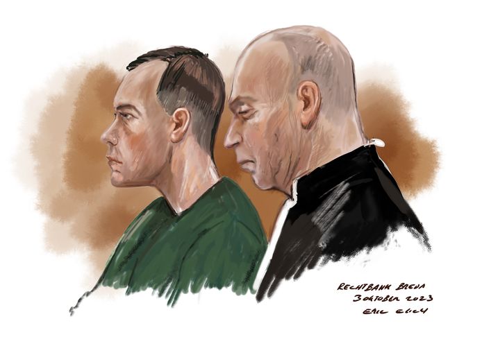 Gianni de W. laat zich zien in de rechtbank: ‘Beter dat ik nu in Vught ...