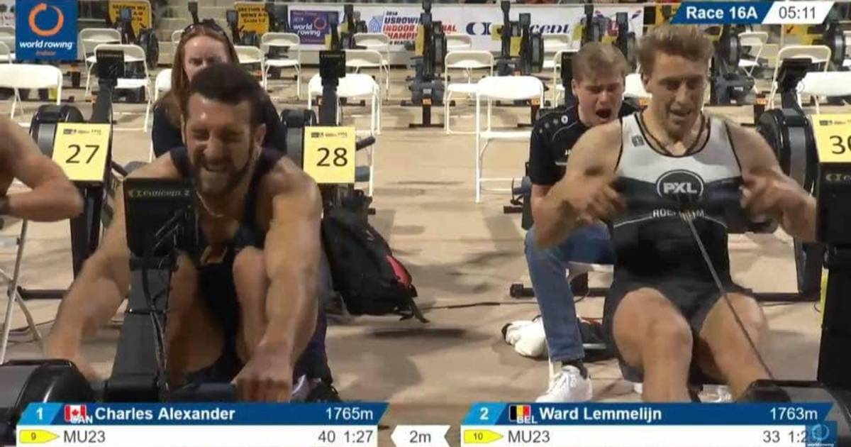 Ward Lemmelijn van PXL Roeiteam is wereldkampioen indoor roeien na ...