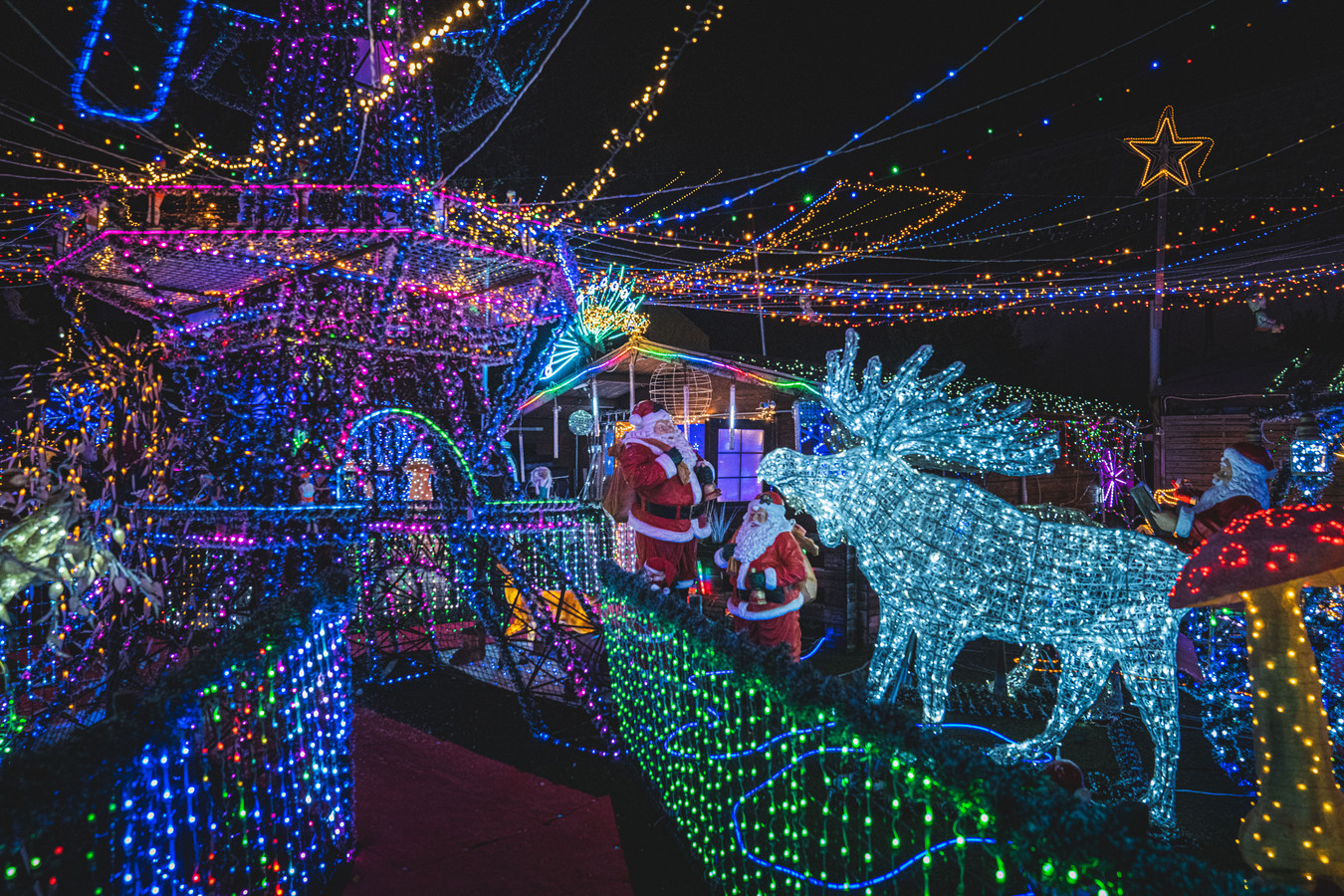 BINNENKIJKEN. Jempi’s Kersthuisje, een extravagant feest voor het oog ...