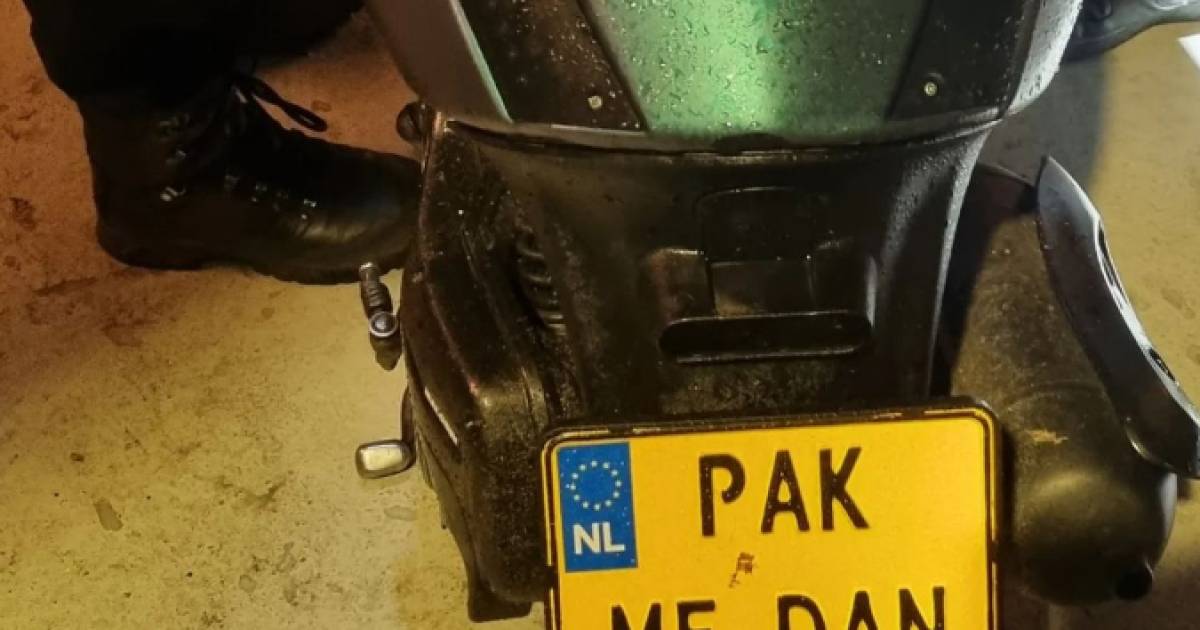 Scooterrijder met kenteken ‘Pak me dan’ opnieuw gepakt in Hoogezand ...