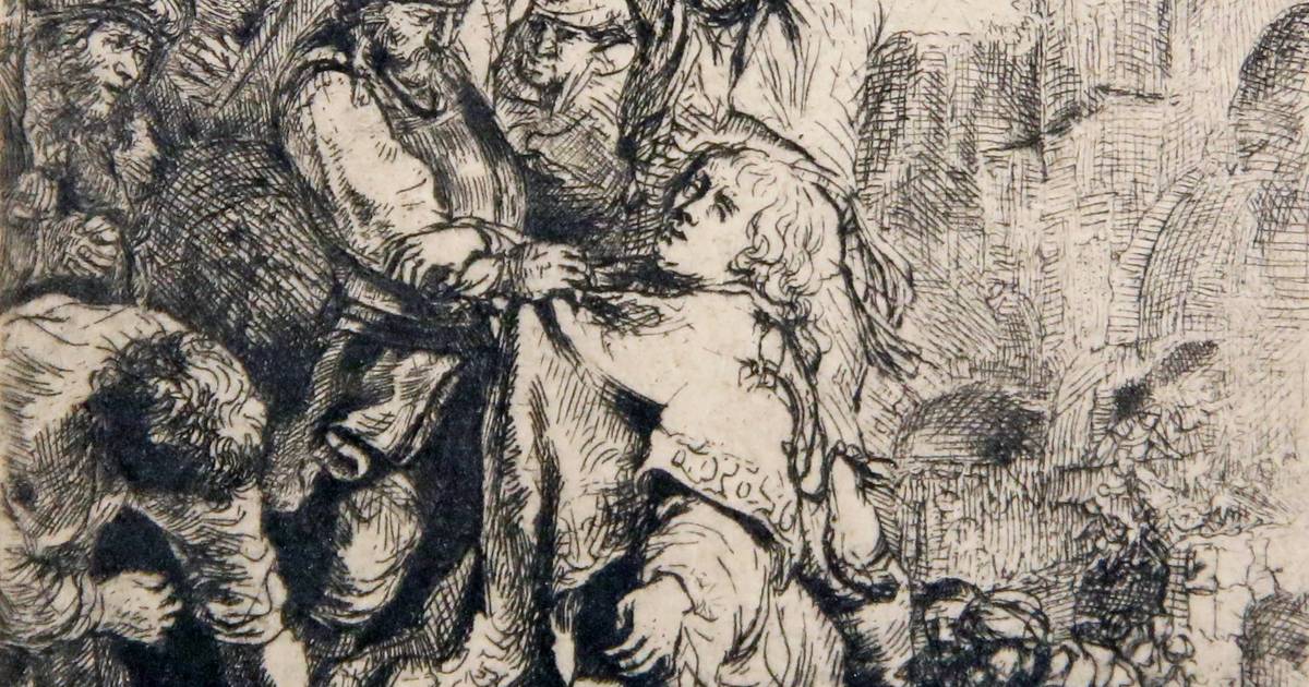 Ets van Rembrandt is pronkstuk van expositie ‘Bijbel in Beeld’ in ...